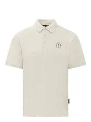 Palm Angels Palm Patch Short-sleeved Polo Shirt - White