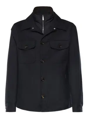 MOORER Moorer Four-Pocket Buttoned Coat Black