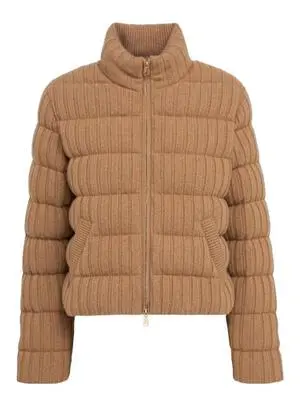 Moncler Moncler Down Cardigan Jacket Brown