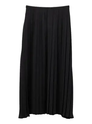 Junya Watanabe Pleated Midi Skirt - Black