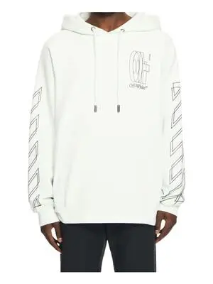 Off-White Arrow Motif Hoodie - White