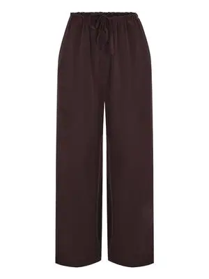 ALYSI Drawstring Loose-fit Trousers - Red
