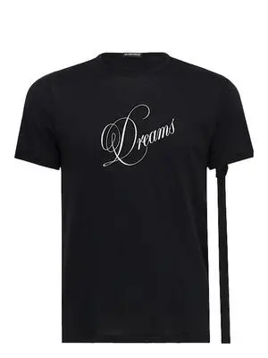 ANN DEMEULEMEESTER Baptist Printed Standard Fit T-shirt - Black