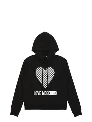 Moschino Heart Hoodie - Black