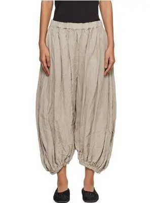 Comme Des Garçons Elastic Waist Casual Pants - Ecru