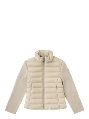 Moncler Padded Wool Zip-up Cardigan - Nude