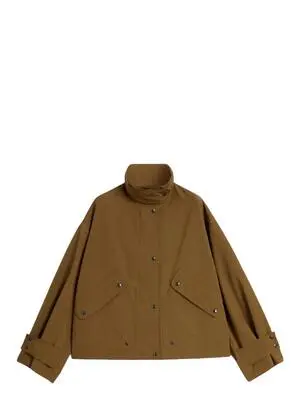 Aspesi Stand-up Collar Long-sleeved Casual Jacket - Brown
