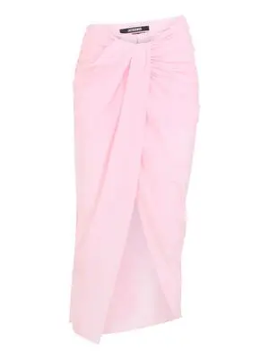 Jacquemus Jacquemus Asymmetric Draped Knee-Length Skirt No