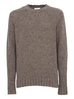 THE ROW Cashmere Crewneck Sweater With Ribbed Trim - Gray