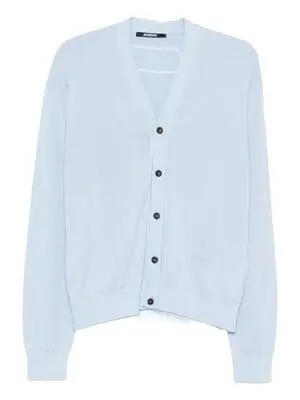 Jacquemus Embroidered Button Cardigan - Blue
