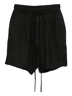 THOM KROM Mid-waist Drawstring Shorts - Black