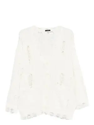 R13 R13 Distressed Button Cardigan Sweater
