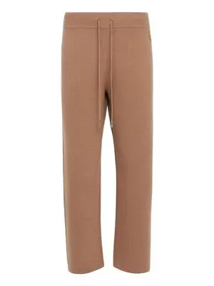 Moncler Wool Cashmere Jogging Pants - Brown