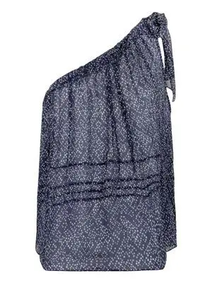 Isabel Marant Étoile One-shoulder Printed Top - Gray