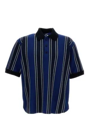 Junya Watanabe Knitted Polo Shirt - Blue