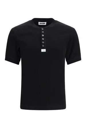 MAGLIANO Nudo Ribbed Henley T-shirt - Black