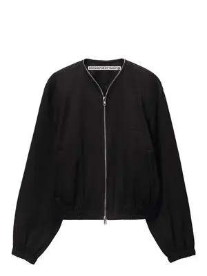 Alexander Wang Zip-up Bomber Jacket - Black