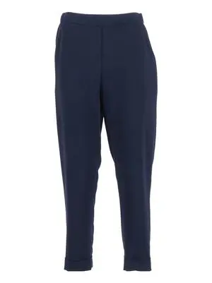 P.a.r.o.s.h Straight Leg Trousers - Dark Blue