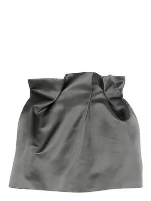 Magda Butrym Gathered Mini Skirt - Gray