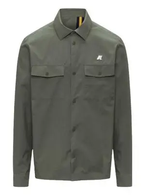 K-WAY Waterproof Overshirt Shirt - Black