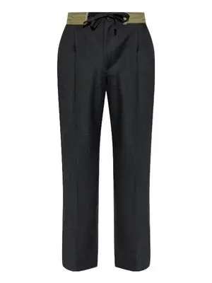 Dolce & Gabbana Drawstring Waist Trousers - Black