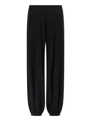 THE ROW Loose-fit Elastic Waist Pants - Black