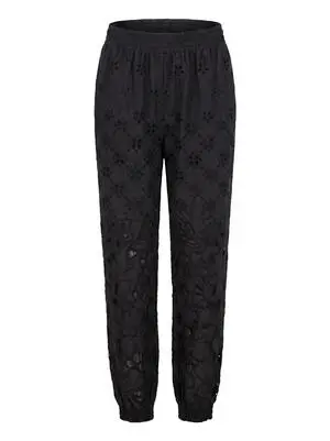 Ermanno Scervino Embroidered Trousers - Black