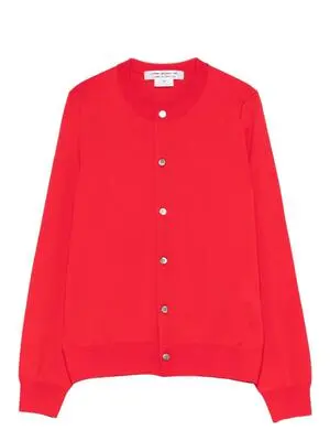 Comme Des Garçons Buttoned Cardigan - Red