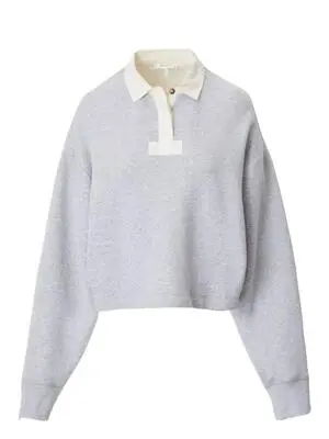 RAG  BONE Rag & Bone Long Sleeve Collared Sweatshirt - Heather Ash