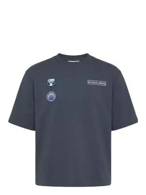 MARINE SERRE Scout Patches Crew-neck T-shirt - Black