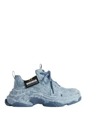 Balenciaga Triple S Lace-up Sneakers - Blue