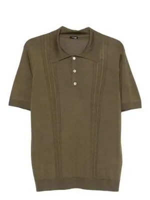 Kiton Buttoned Polo Shirt - Brown