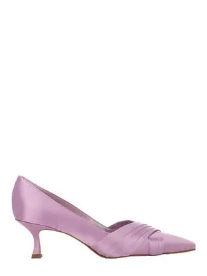 Manolo Blahnik Pleated Pointed Kitten Heel Pumps - Pink