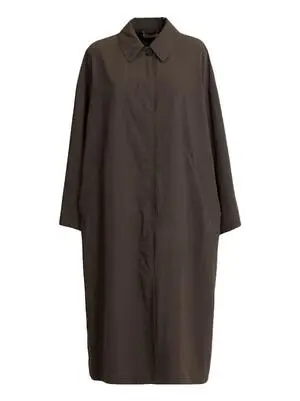 THE ROW Nylon Long Coat - Black