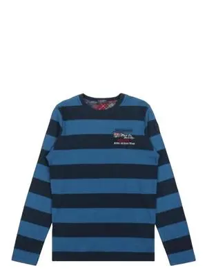 PAUL  SHARK Striped Logo Long-sleeved T-shirt - Blue