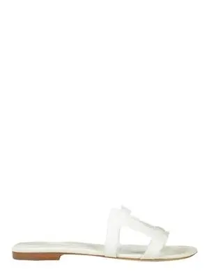 MANOLO BLAHNIK Manolo Blahnik Cutout Slide Flat Sandals