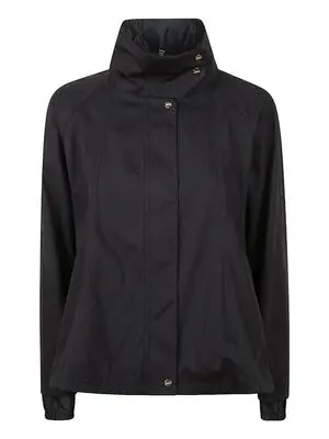 Herno High Neck Jacket - Black