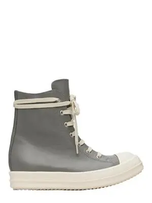 Rick Owens Lace-up High-top Sneakers - Gray