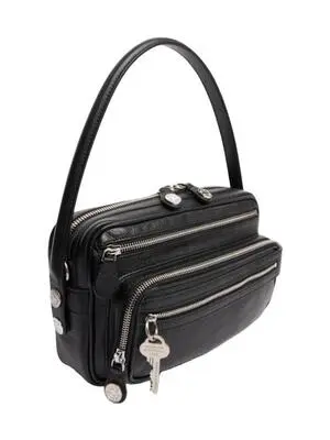 Acne Studios Small Camero Party Leather Shoulder Bag - Black