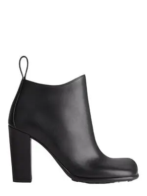 Bottega Veneta Square Toe Ankle Boots - Black