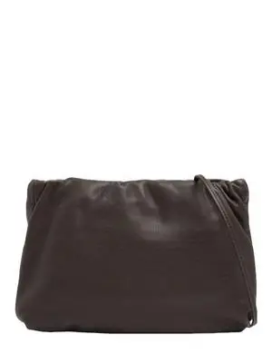 THE ROW Bourse Micro Grain Leather Shoulder Bag - Black