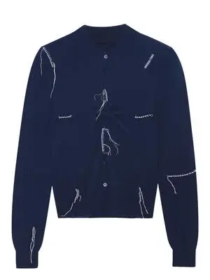 SHUSHU/TONG Embellished Cardigan - Blue