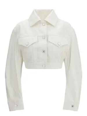 GIVENCHY Givenchy Cropped Opened-Back Denim Jacket