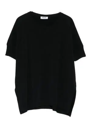BASERANGE Side-slit T-shirt - Black