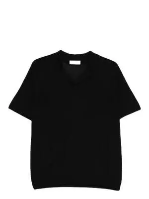 ROBERTO COLLINA V-neck T-shirt - Black