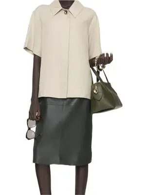 JOSEPH Volu Short-sleeve Shirt - Powder