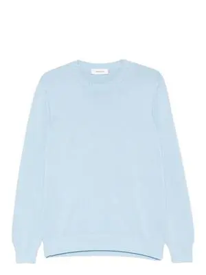 GRAN SASSO Long Sleeve Crew Neck Sweater - Blue
