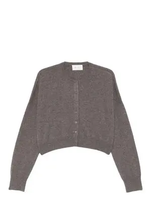 ST. AGNI Long-sleeved Cardigan - Gray