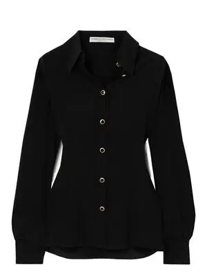 ALESSANDRA RICH Alessandra Rich Silk Crepe Shirt With Embellished Buttons