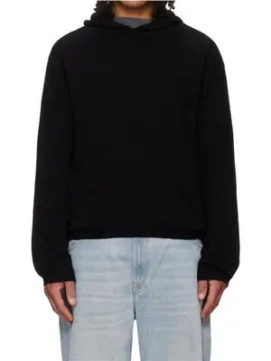 Our Legacy Long Sleeve Knitted Hoodie - Black